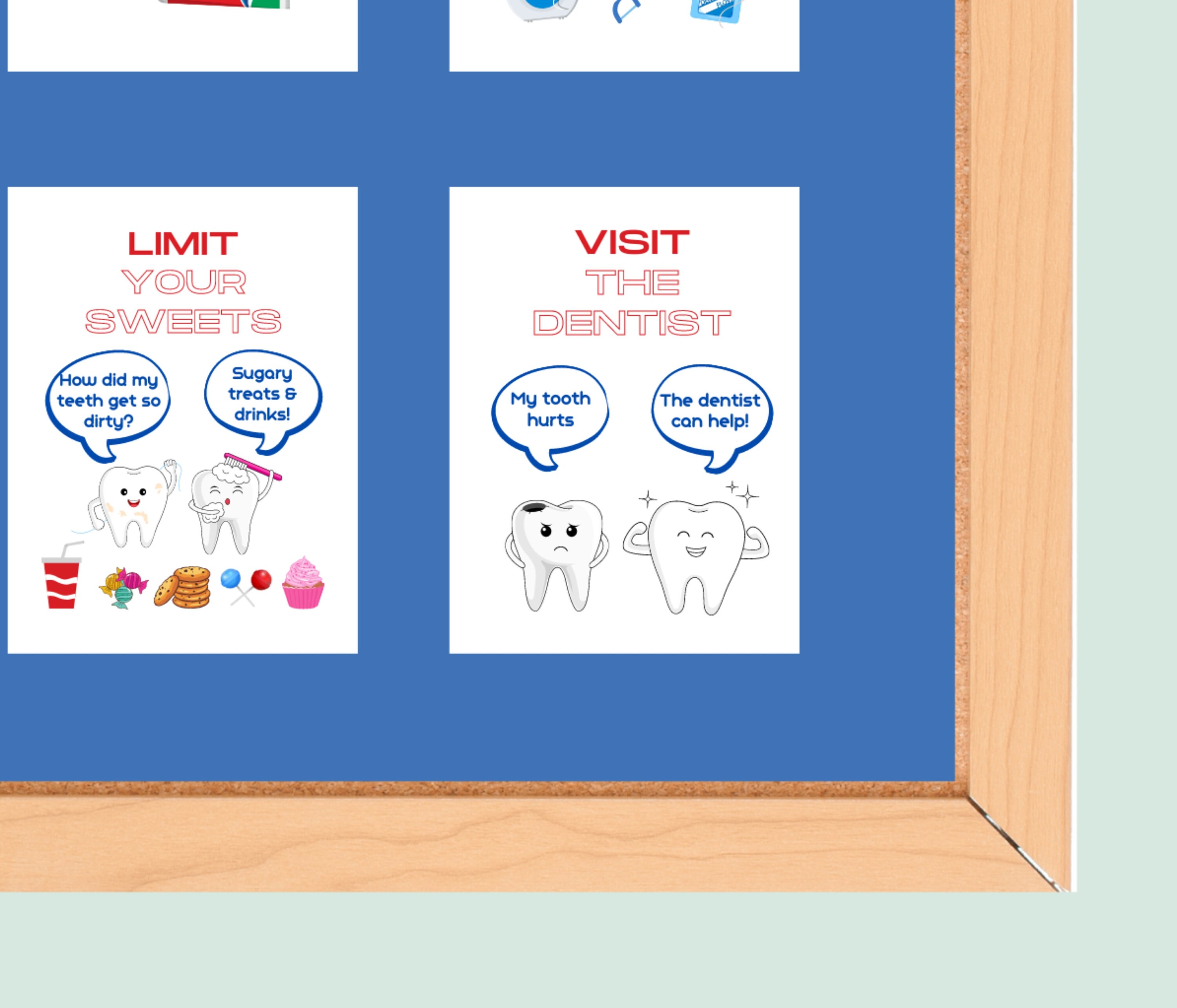 School Nurse Bulletin Board Kit, February Dental Awareness Printables ...
