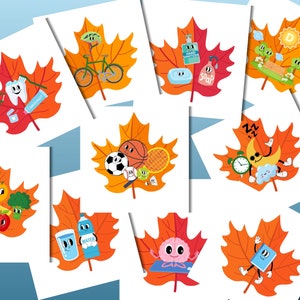 Healthy Habits Fall Bulletin Board Kit, Elementary School Nurse Office ...