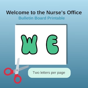 Nurse Office Bulletin Board Kit, School Nurse Bulletin Board Set ...