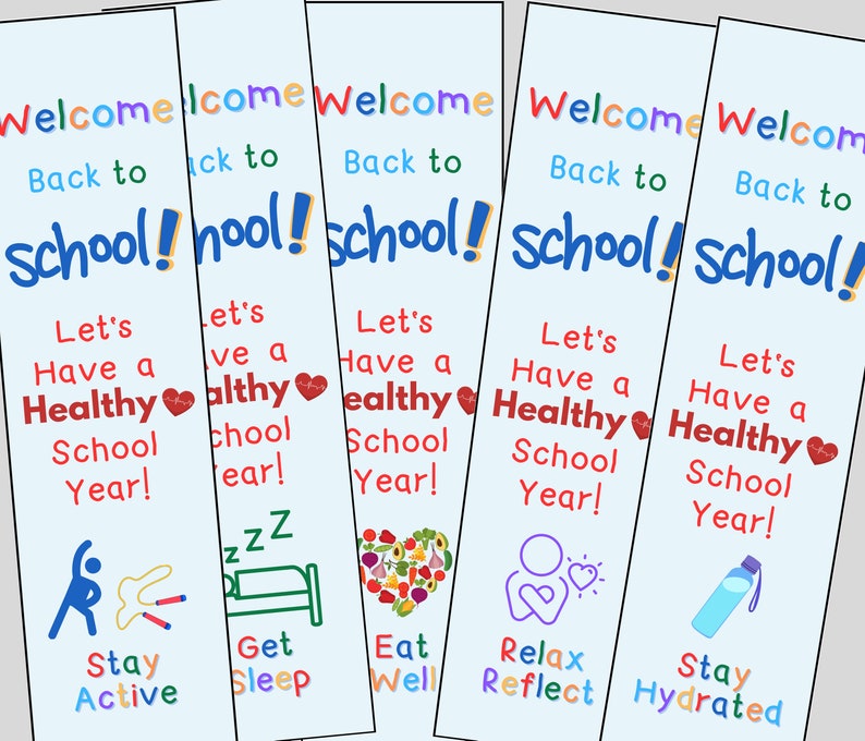 School Nurse Printable Bookmark Back to School Health - Etsy