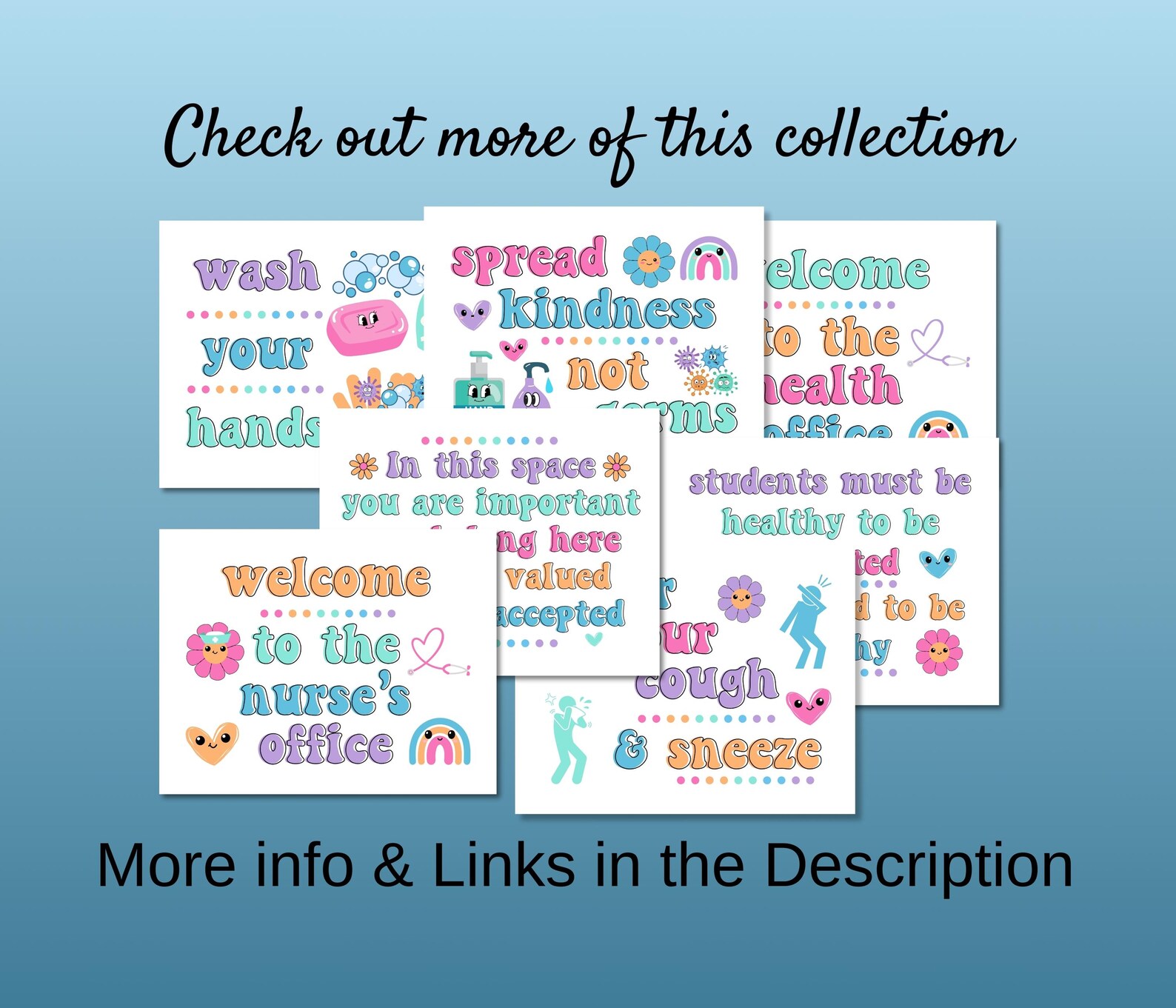 Wash Your Hands Poster: Pastel Classroom Decor, School Nurse Art - Etsy