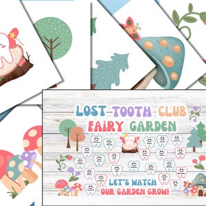 Lost Tooth Club Bulletin Board Kit: Fairy Garden Decor (PDF Printable ...