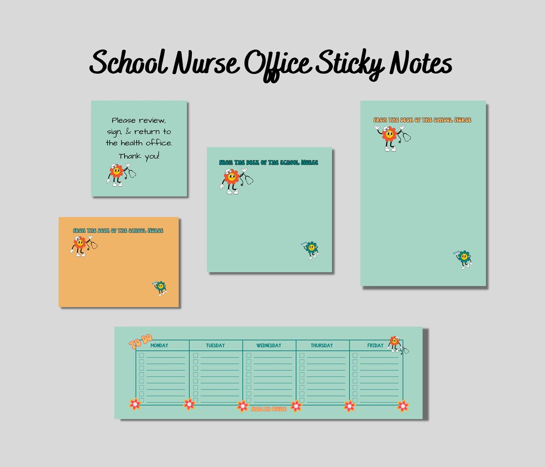 School Nurse Sticky Notes Gift for School Nurse Post-it® - Etsy