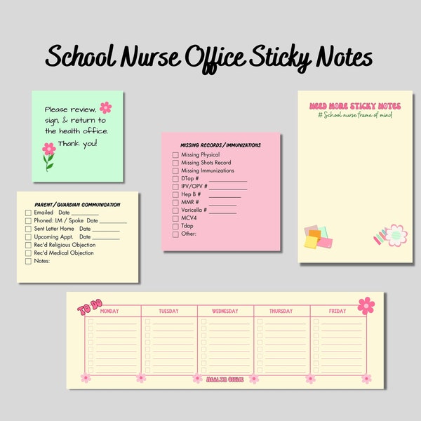 School Nurse Substitute Binder - Etsy
