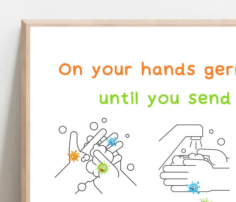 School Nurse Office Decor, School Health Office Print, Hand Hygiene ...