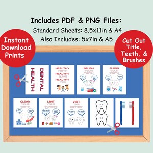 School Nurse Bulletin Board Kit, February Dental Awareness Printables ...
