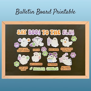 Say Boo to the Flu Bulletin Board - Etsy