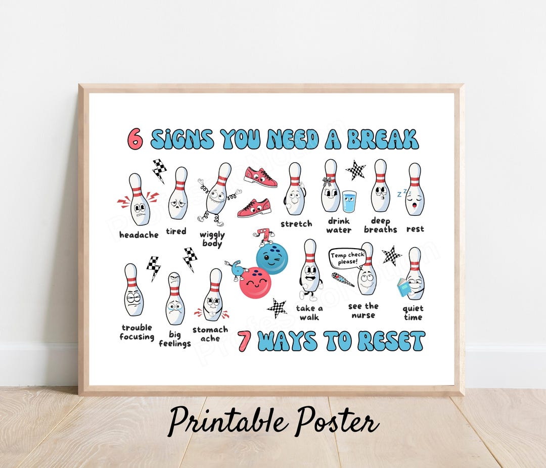6 7 Classroom Poster | SEL Counselor Reset Chart, Elementary School ...
