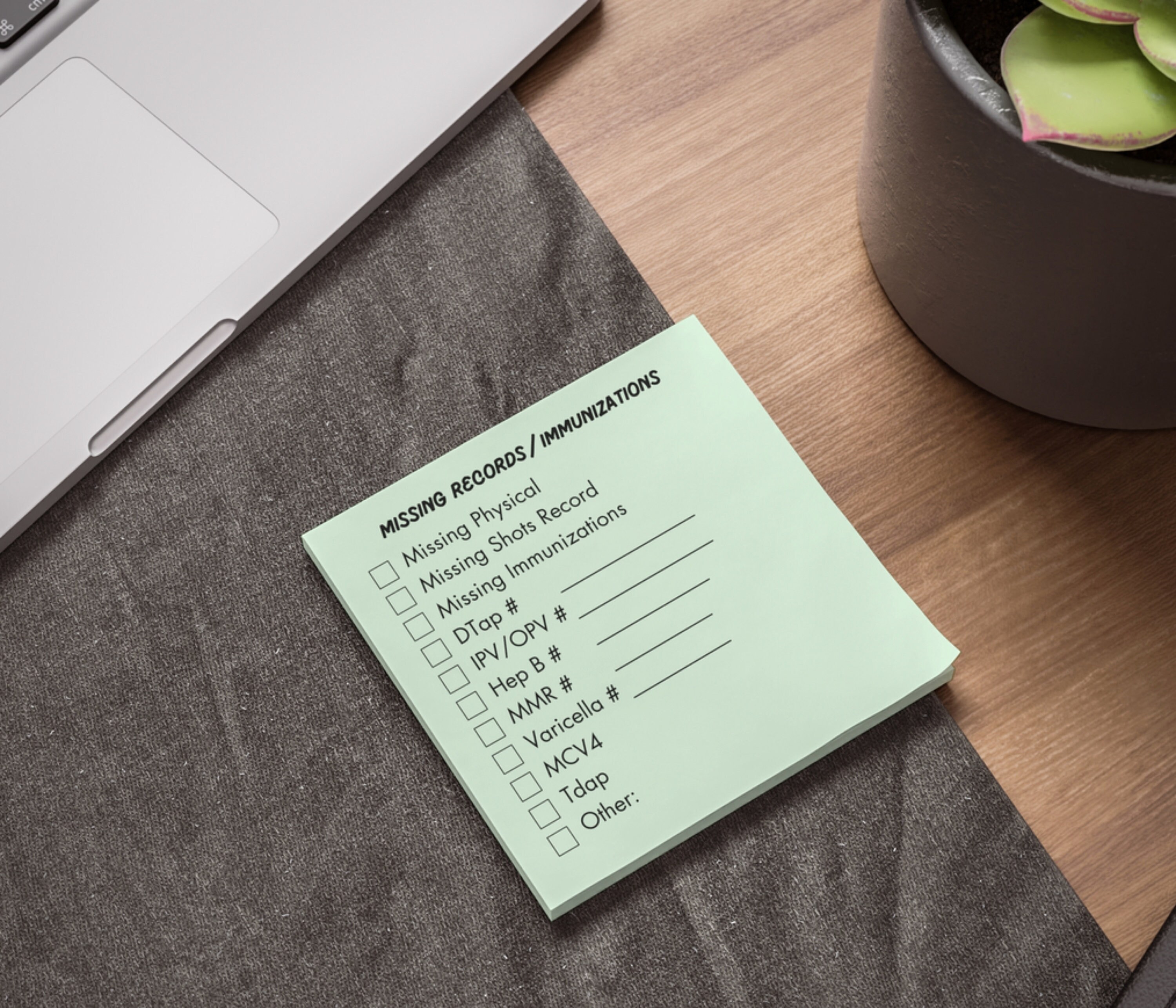 School Nurse Sticky Notes, School Health Office Notepad, School Nurse ...