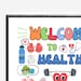 Health Office Welcome Sign, Cute Clinic Decor, Health Class Poster ...