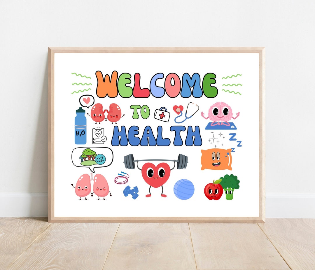 Welcome to Health Printable Poster, Health Office Welcome Sign, School ...