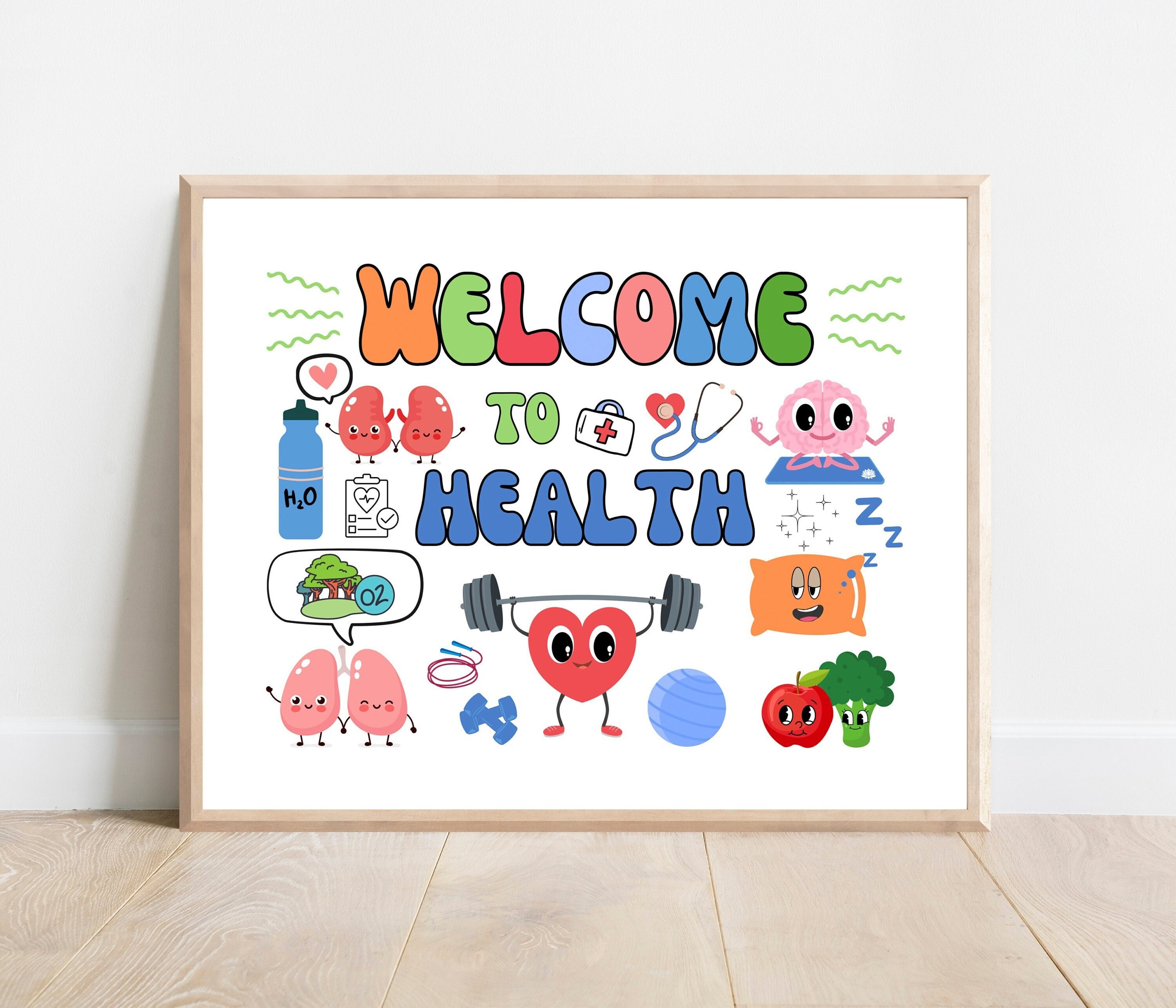 Welcome to Health Printable Poster, Health Office Welcome Sign, School ...
