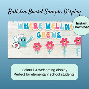 Pastel Health Office Bulletin Board Kit, School Nurse Bulletin Board ...
