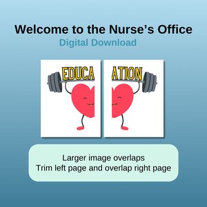 Nurse Office Bulletin Board Kit: School Clinic Decor (PDF Printable Set ...