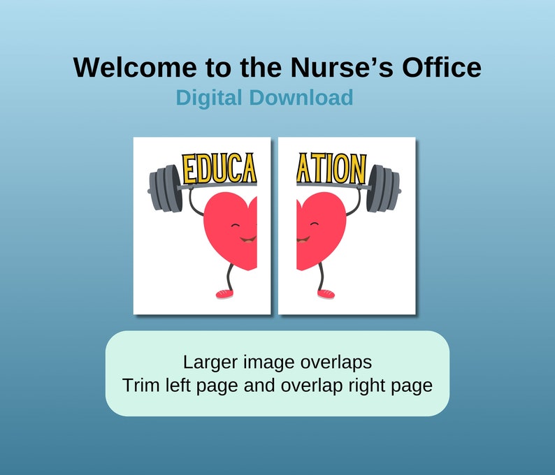 Nurse Office Bulletin Board Kit: School Clinic Decor (PDF Printable Set ...