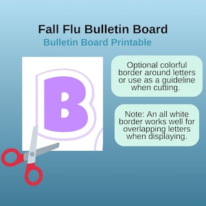Fall Flu Season Bulletin Board Kit: Retro Ghost Decor (PDF Printable ...