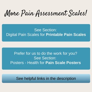 Cute Bunny Pain Scale Poster, Pain Assessment Scale, School Nurse Pain ...