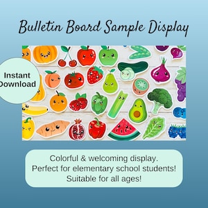 Healthy Eating Bulletin Board Kit: Nutrition Nurse & Classroom Decor ...
