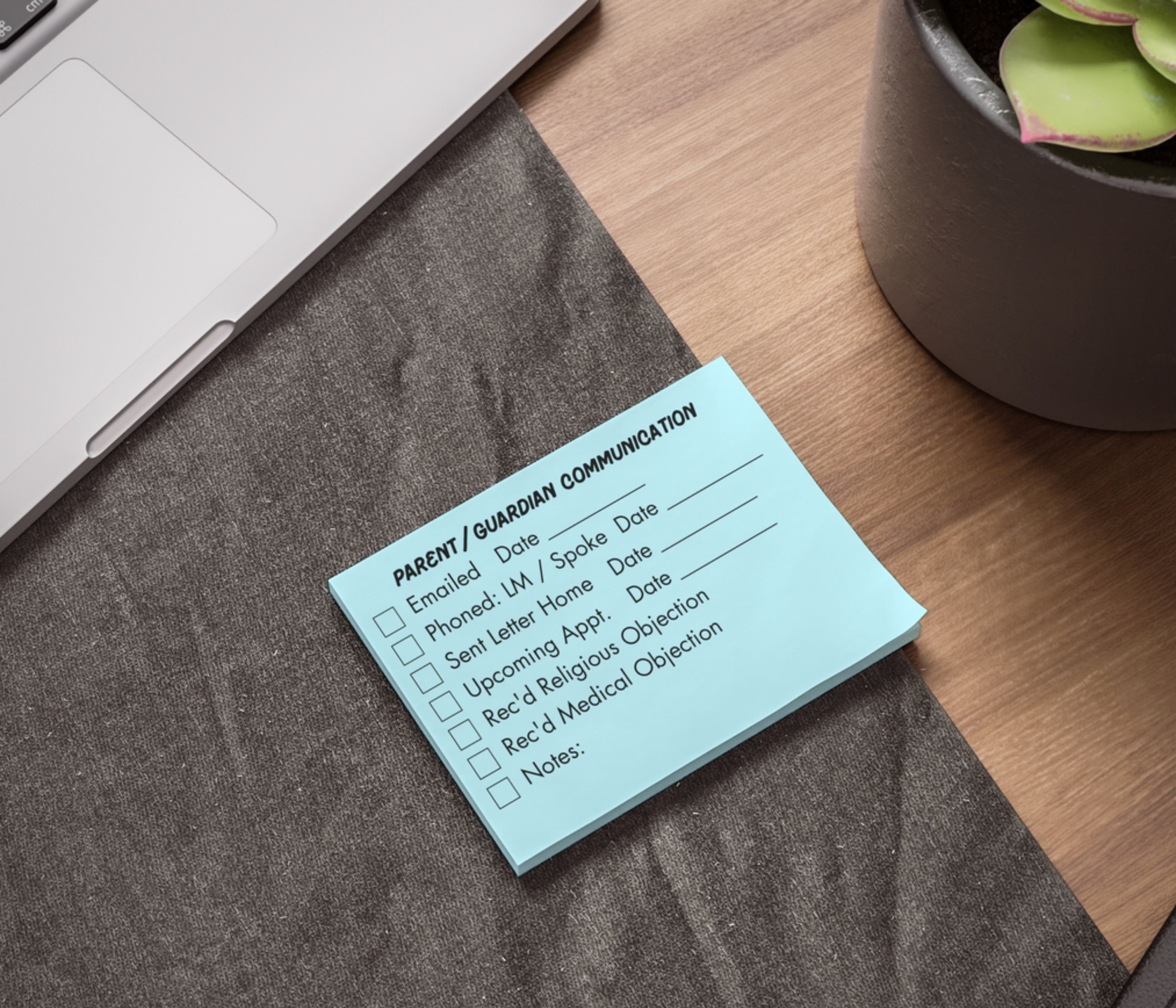 School Nurse Sticky Notes, School Health Office Notepad, School Nurse ...