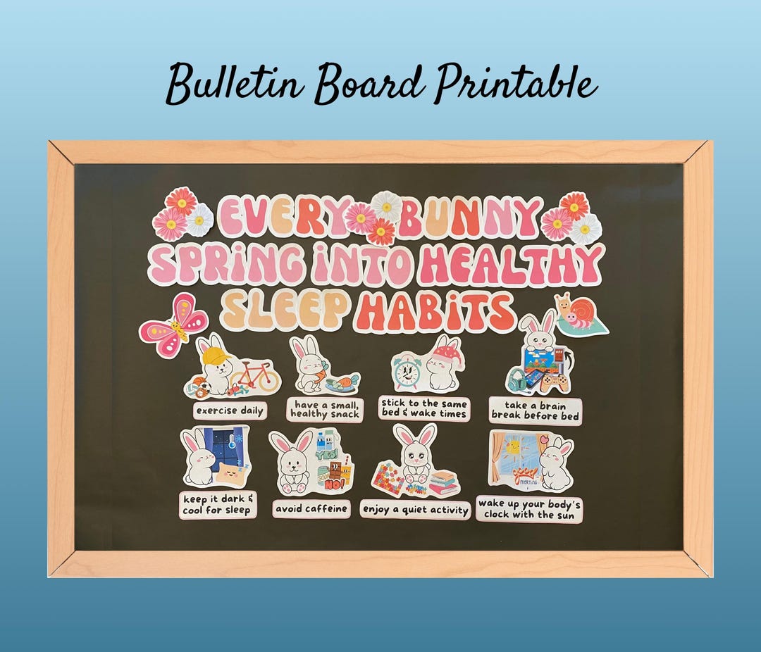 Spring Health Bulletin Board Kit, School Nurse Bulletin Board Set ...