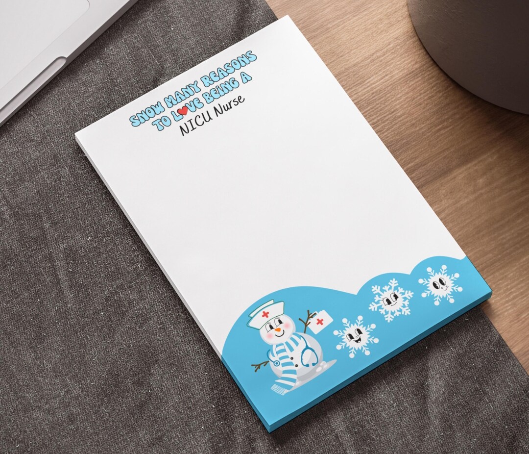NICU Nurse Sticky Notes: Winter Neonatal Nurse Gift | Snow Many Reasons ...