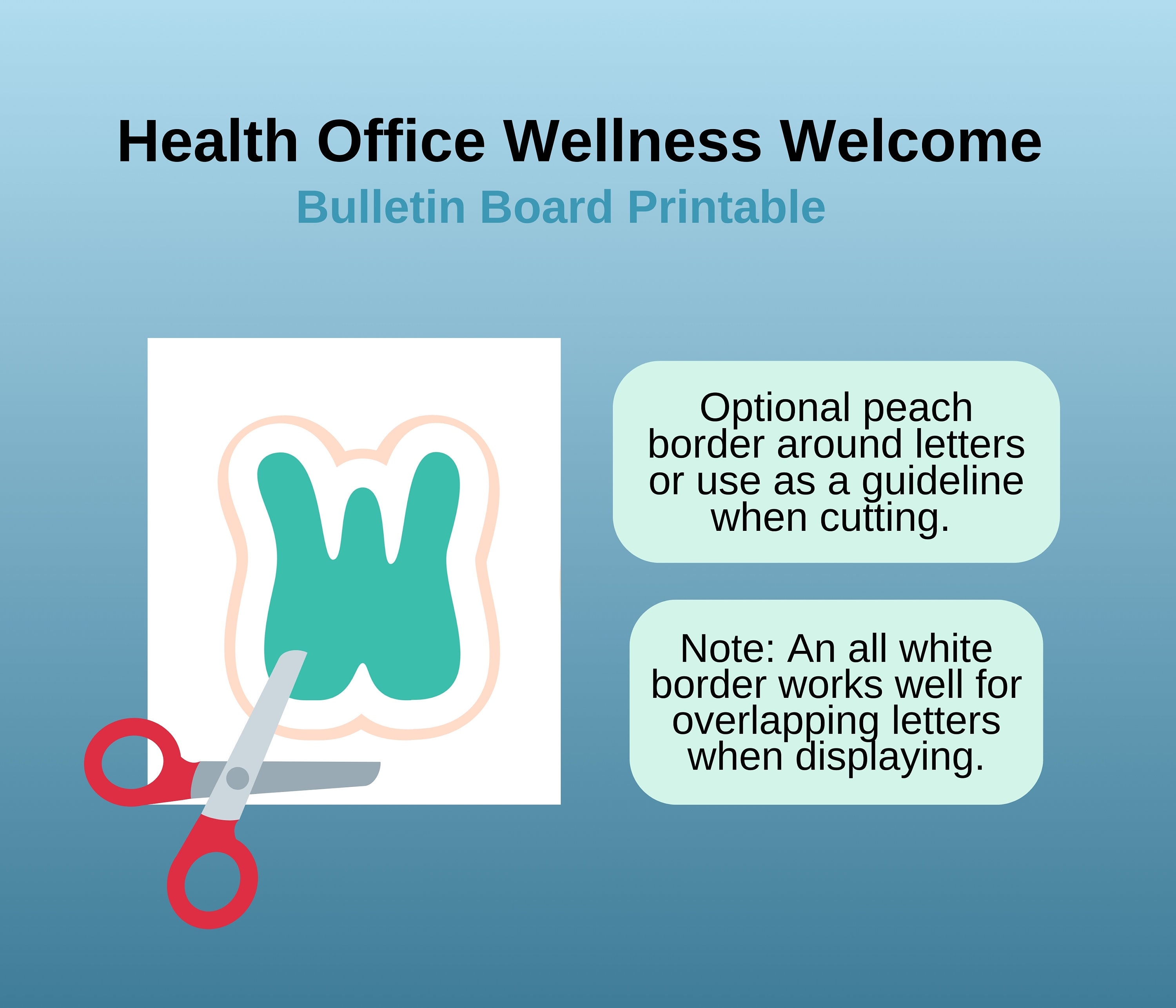 Health Office Bulletin Board Kit, School Nurse Bulletin Board Set ...