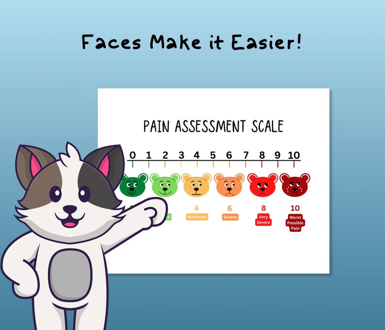 Pediatric Bear Pain Scale Poster: Clinic Nurse Decor (PDF) - Etsy Australia