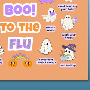 Halloween Flu Poster, School Nurse Decor, Fall Health Office Decor ...