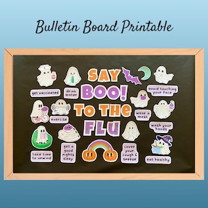 Say Boo to the Flu Bulletin Board - Etsy
