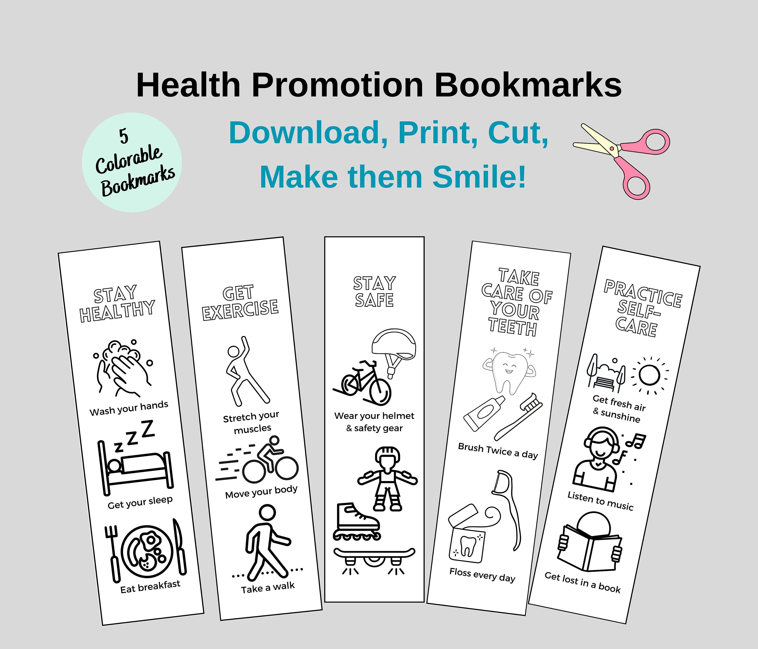School Nurse Printable Bookmark School Nurse Coloring Sheet - Etsy