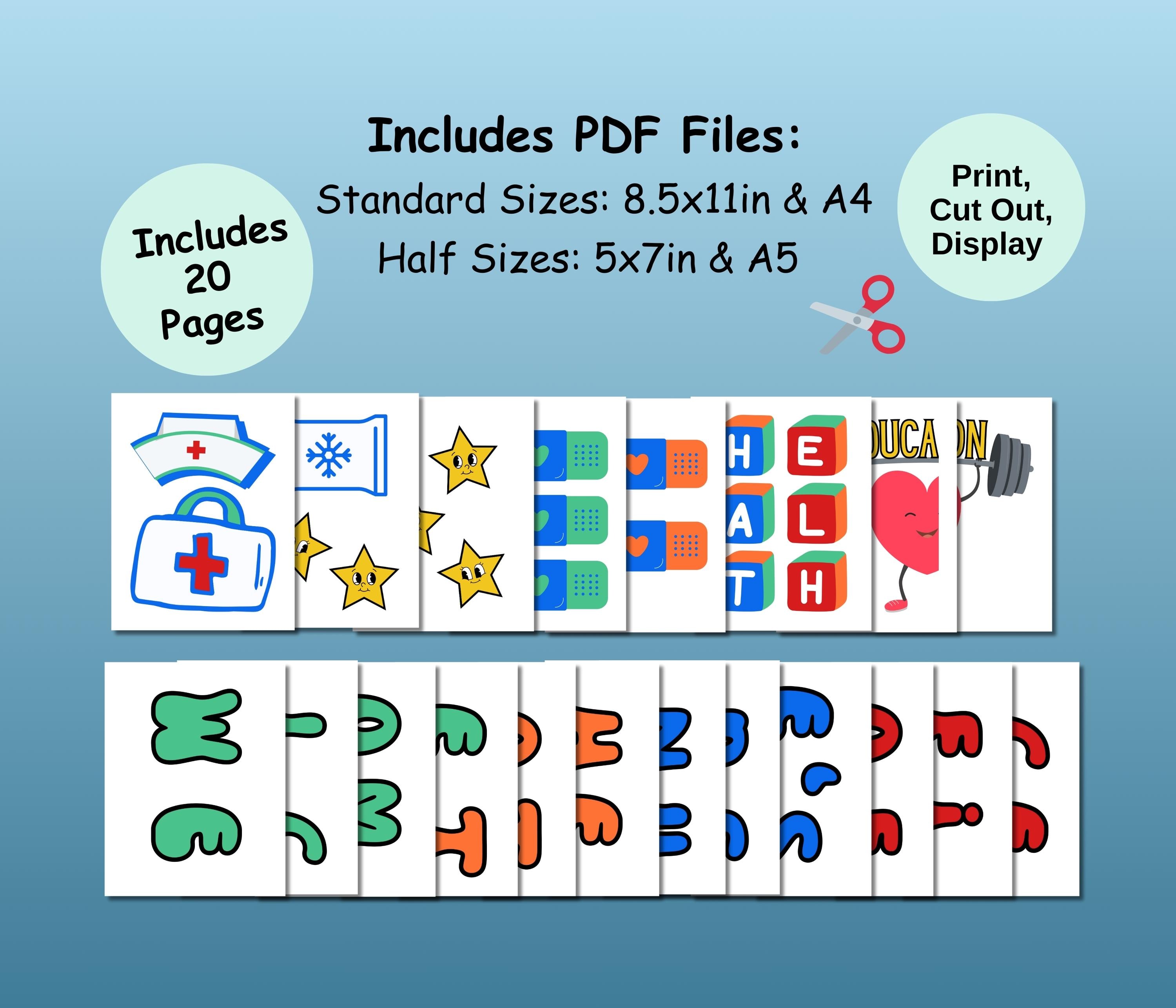 Nurse Office Bulletin Board Kit, School Nurse Bulletin Board Set ...