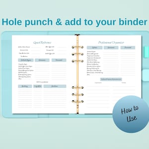 School Nurse Printable Organizer Bundle, School Nurse Password Keeper ...