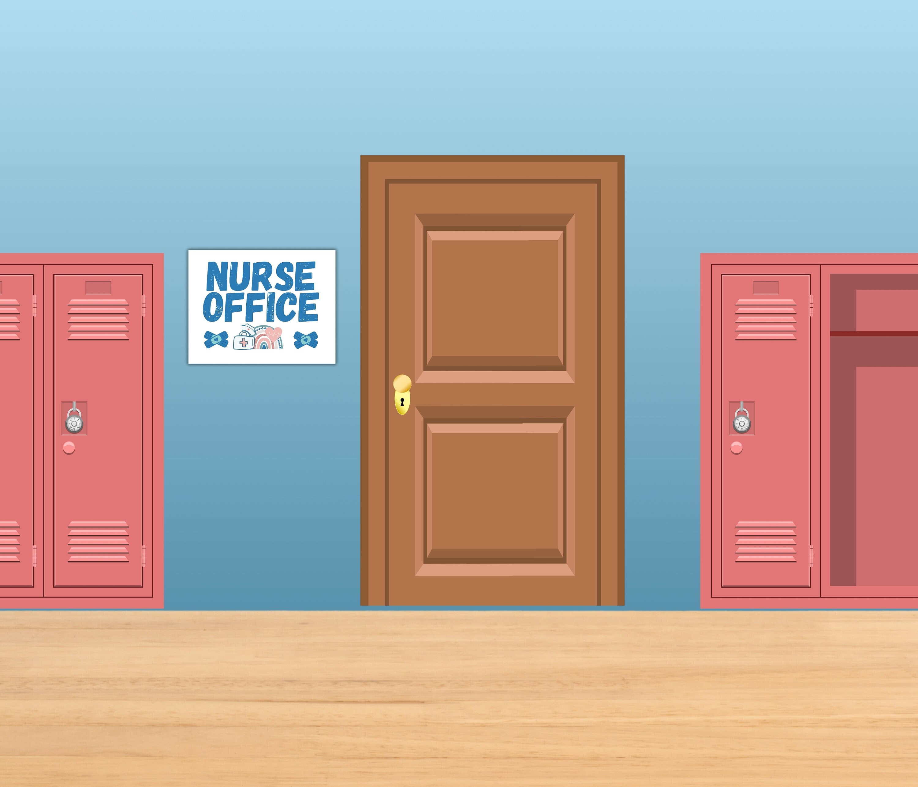 Nurse Office Door Sign, School Nurse Poster Print, Elementary School ...