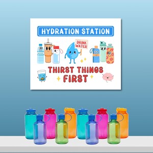 Classroom Hydration Station Poster: Teacher Wall Art, Student Decor - Etsy