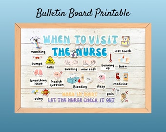 School Nurse Bulletin Board Kit - Etsy