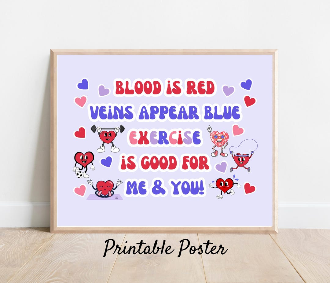 February Heart Health Poster, Valentine's Day School Nurse Decor ...