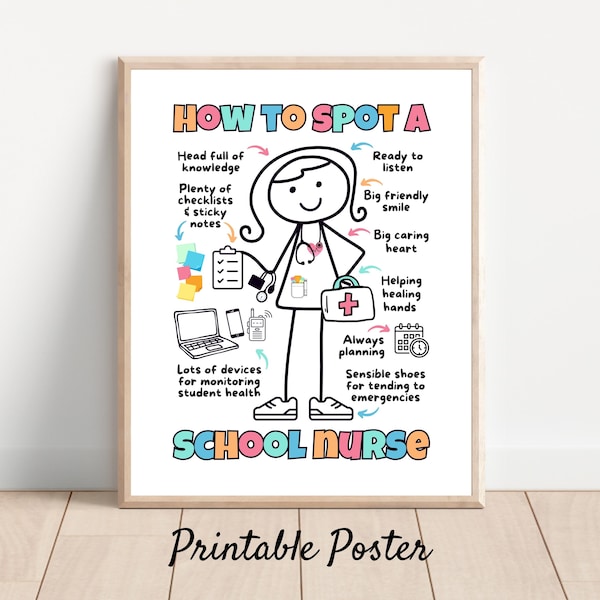 School Nurse Posters - Etsy