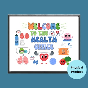 Welcome to the Health Office Poster, Cute Clinic Decor, School Nurse ...