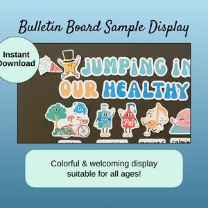 New Year's Resolution Bulletin Board Kit, School Nurse Bulletin Board ...