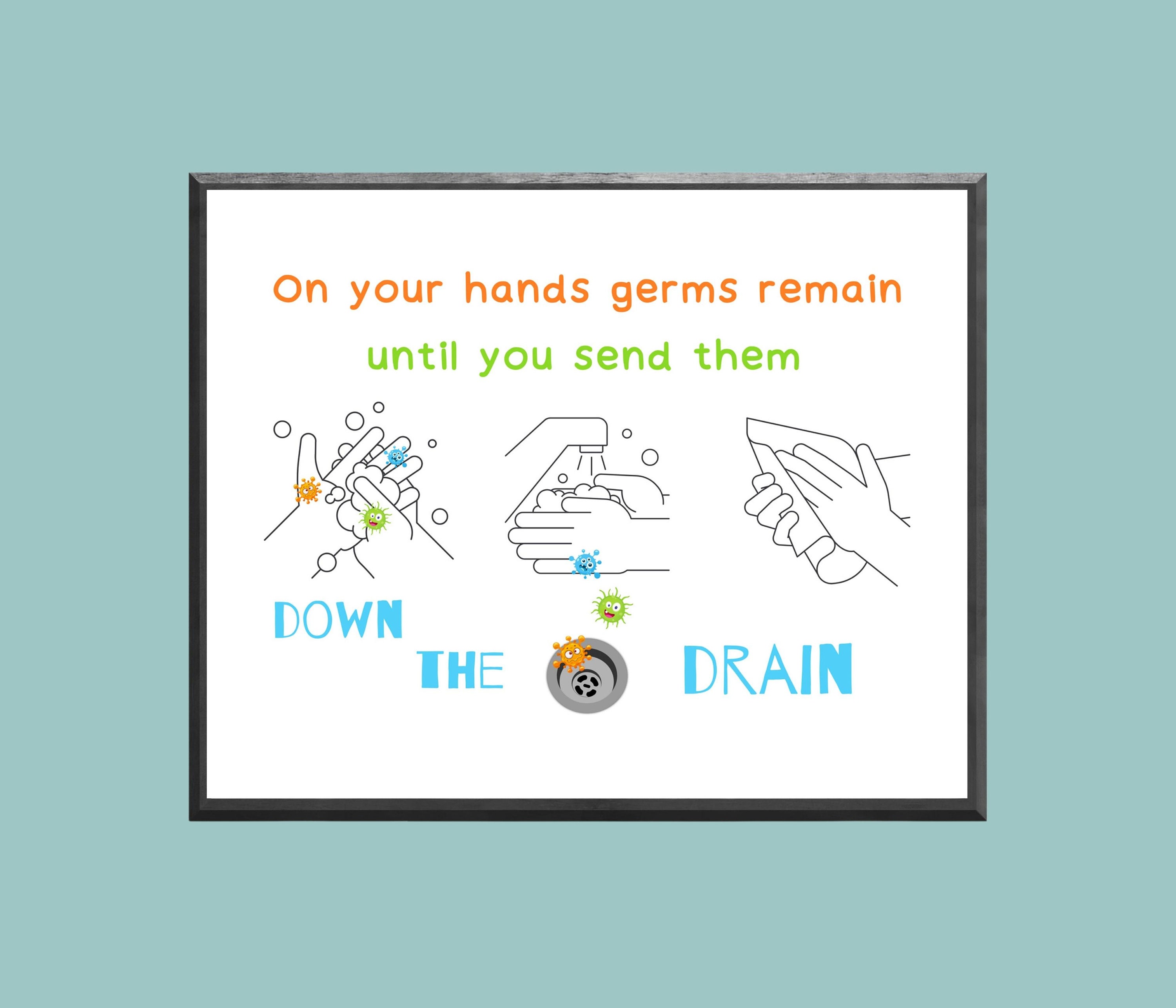 School Nurse Office Decor, School Health Office Print, Hand Hygiene ...