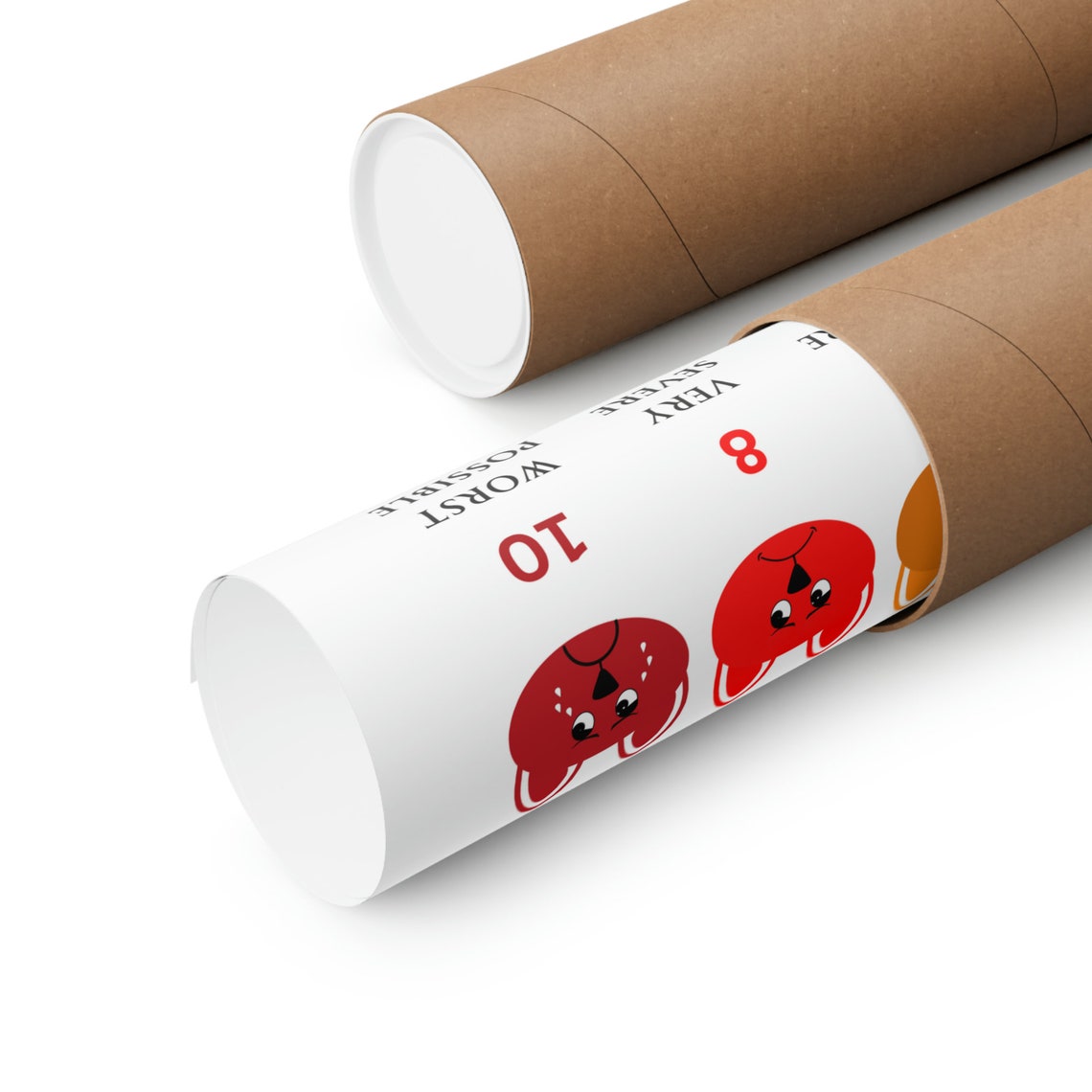 Cute Pediatric Pain Scale Poster for Kids, Pain Chart, Playroom Puppy ...