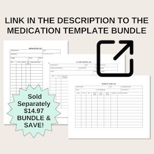 School Nurse Medication Log Template: Printable Daily Tracker (digital ...