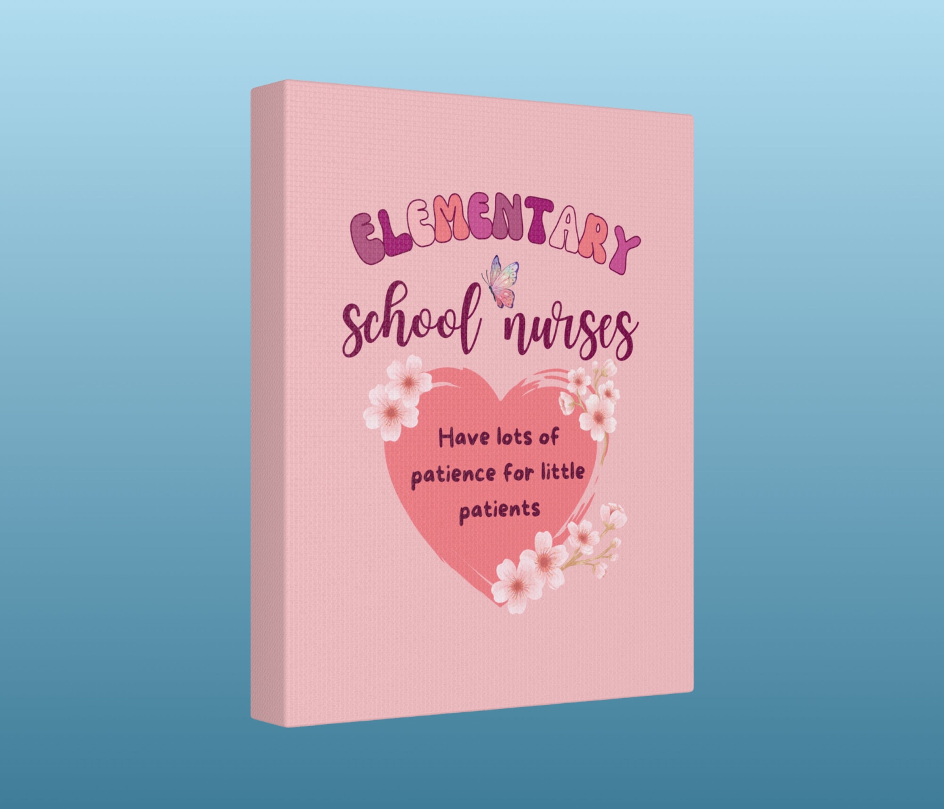 Elementary School Nurse Wall Art, Gift for School Nurse Decor Canvas ...