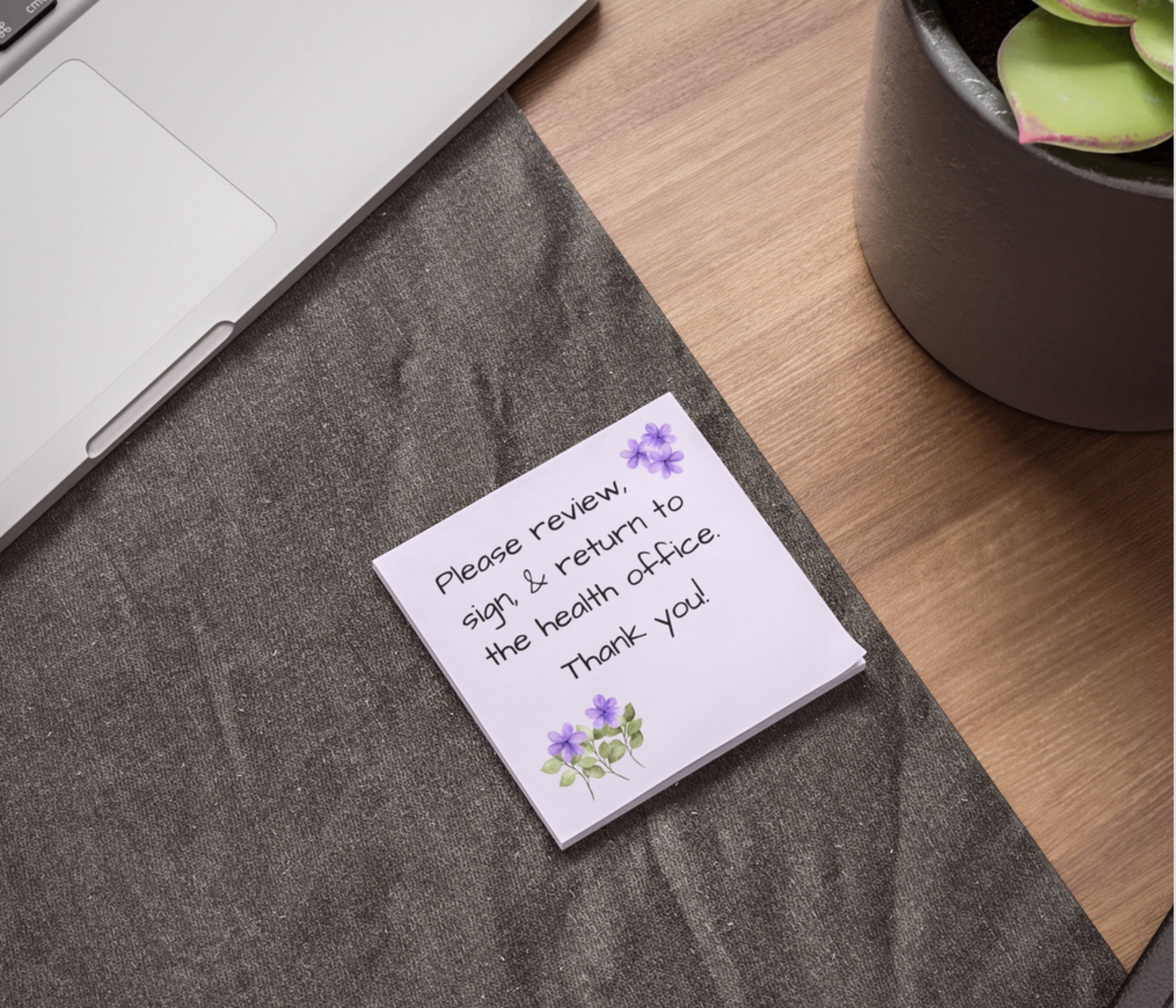 School Nurse Sticky Notes, School Health Office Notepad, School Nurse ...