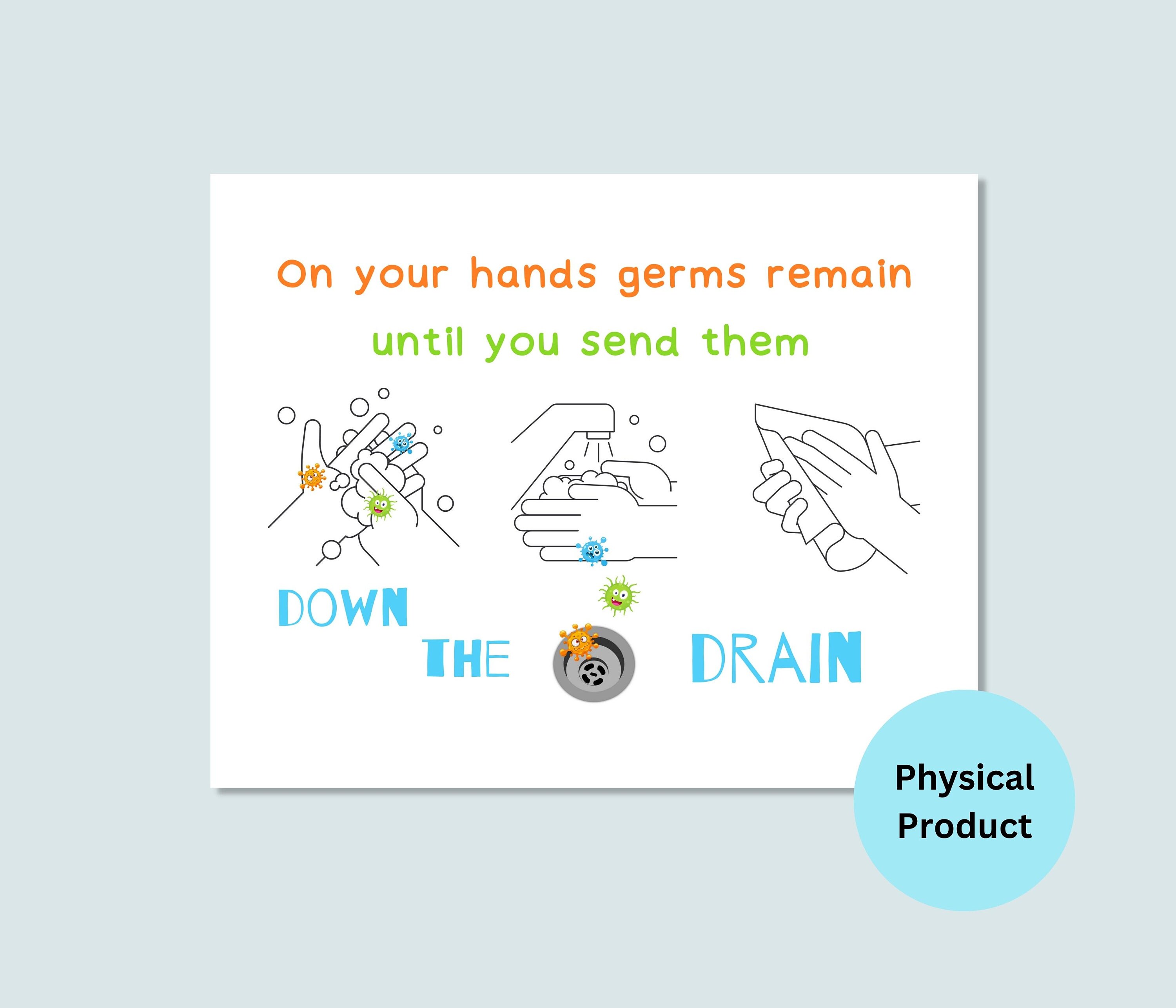 School Nurse Office Decor, School Health Office Print, Hand Hygiene ...