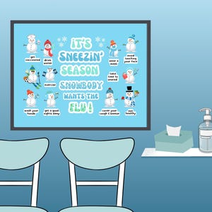 Winter Flu Season School Nurse Poster: Health Promotion Wall Art - Etsy