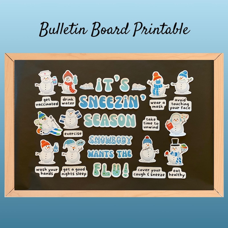Winter Bulletin Board Kit - Etsy