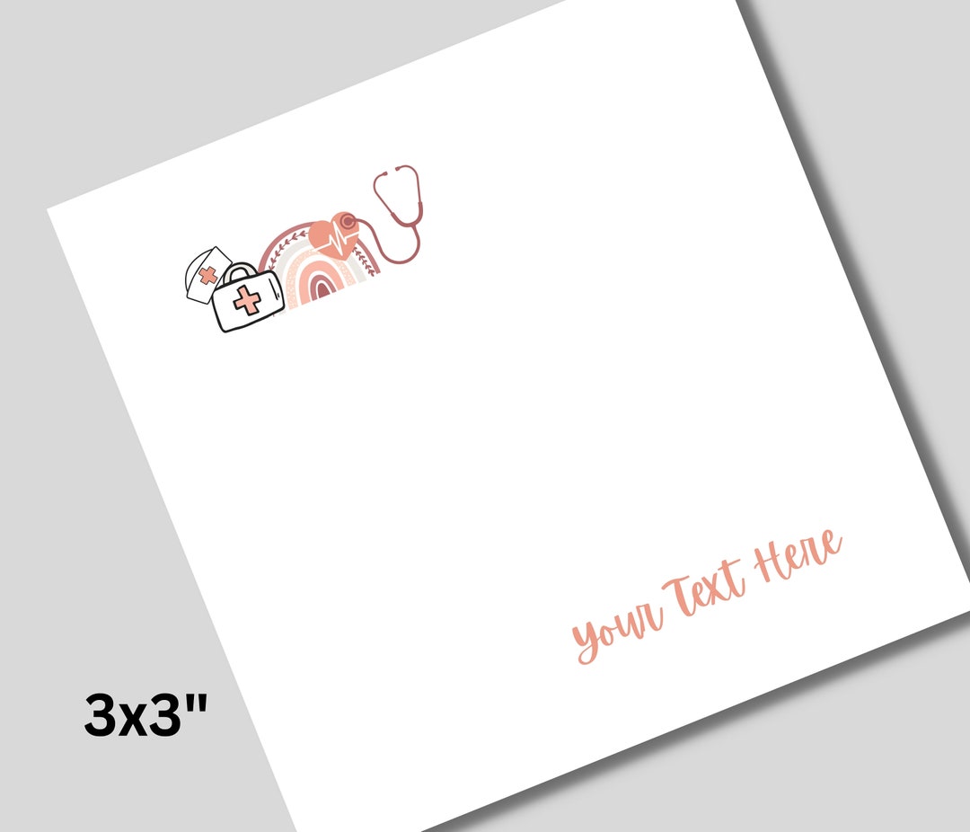 Personalized School Nurse Sticky Notes, Custom School Nurse Office Note ...