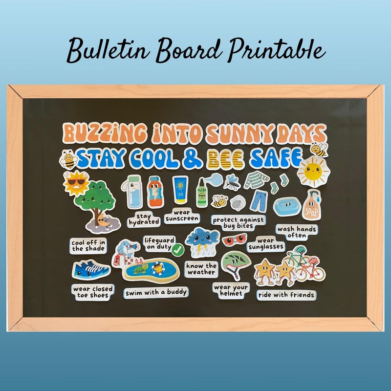 Summer Health Bulletin Boards - Etsy
