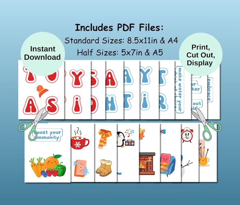 Winter Wellness Bulletin Board Kit: School Nurse Office Decor (PDF ...